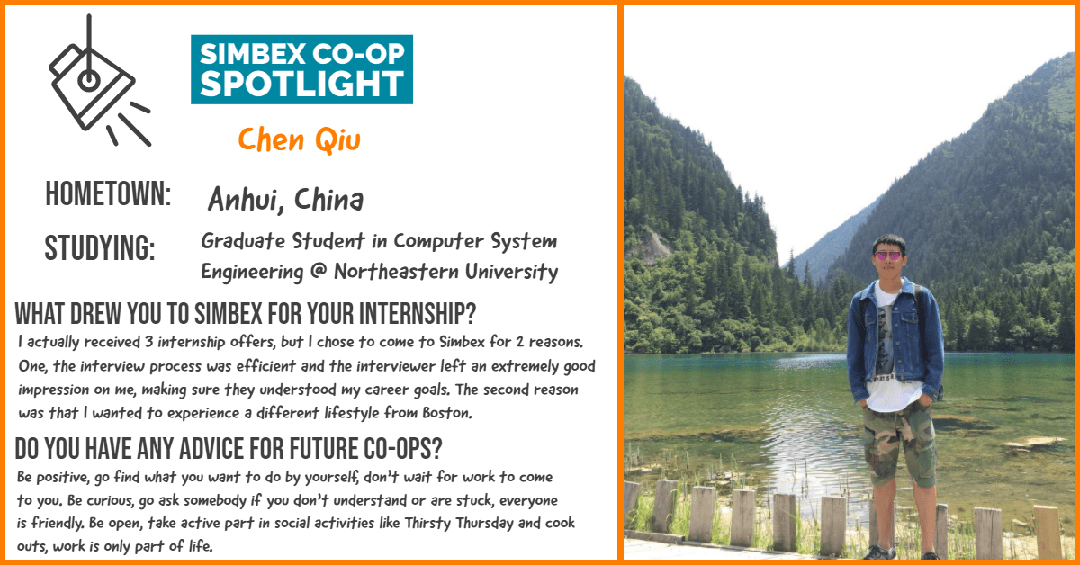 Simbex Co-op Spotlight: Chen Qiu - Simbex